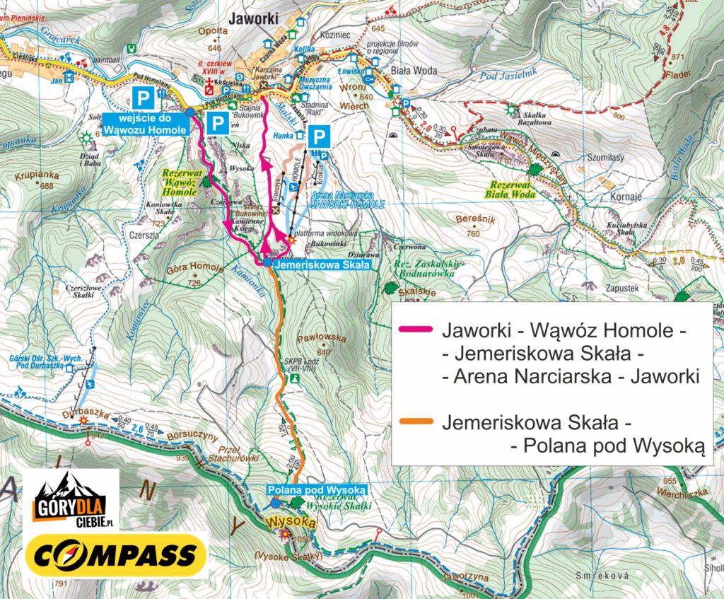 Zimowy spacer przez Wąwóz Homole - znaną atrakcją Pienin