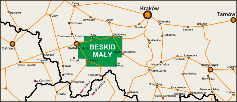 Beskid Mały - mapa cyfrowa Wydawnictwa Compass