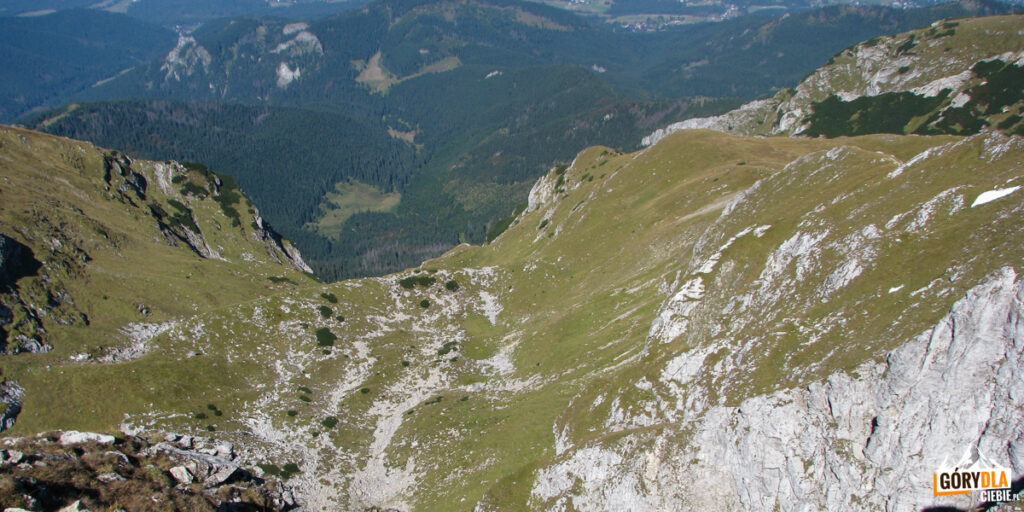 Czerwone Wierchy z Kasprowego Wierchu - mapa i opis trasy