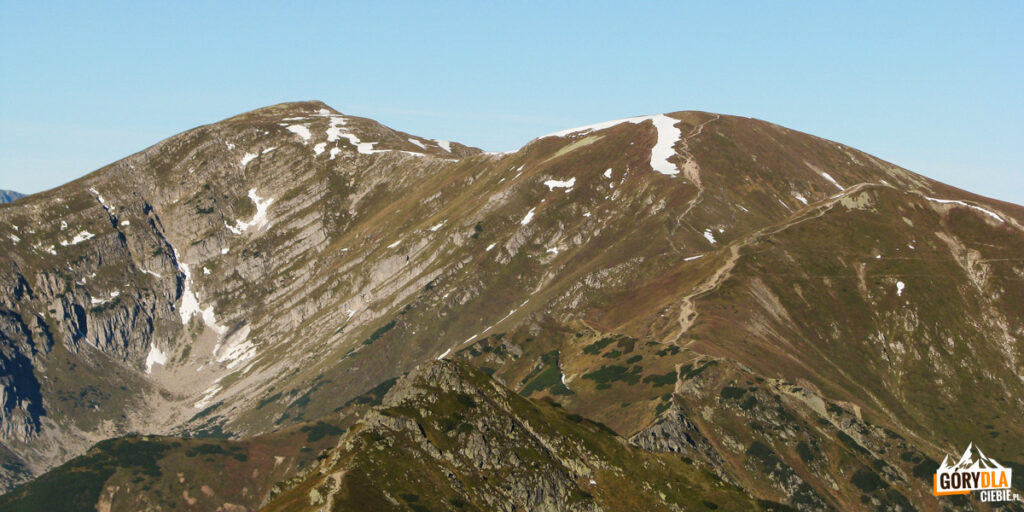 Czerwone Wierchy z Kasprowego Wierchu - mapa i opis trasy